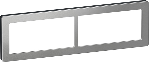 LK FUGA® design ramme PURE 66 stål 2 x 2 modul vandret